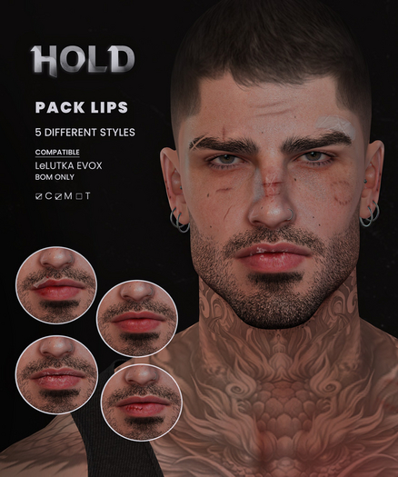 Second Life Marketplace - HOLD - PACK LIPS EVOX (BOM)